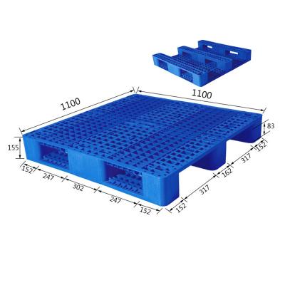 中国 1200*1000*150mm 9本の足のブロー形成の頑丈なプラスチック パレット 販売のため