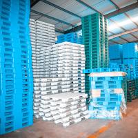 China 1200*1100*150mm Metal Rack Storage Systems Double Side Face Stackable Plastic Pallet for sale
