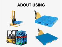 China Heavy Duty Double Sides Euro Large HDPE Plastic Pallet Stackable Reversible for sale