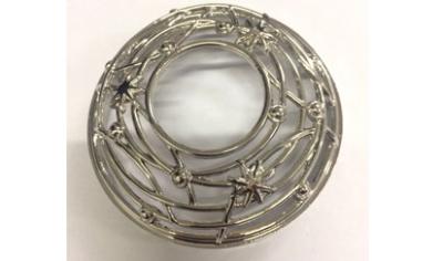 China Decorative candle lid, gold candle lid for sale