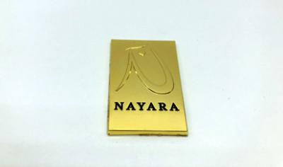 China Gold Zamac Label for sale
