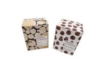 China Custom Printed Luxury Candle Gift Paper Packaging Box 300gsm Ivory Card for sale