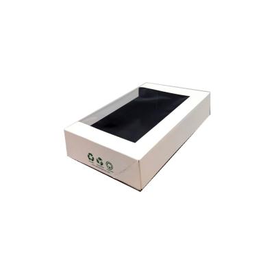 Cina Logo Ivory Paper Sushi Box su misura porta via 350gsm con la chiara finestra in vendita