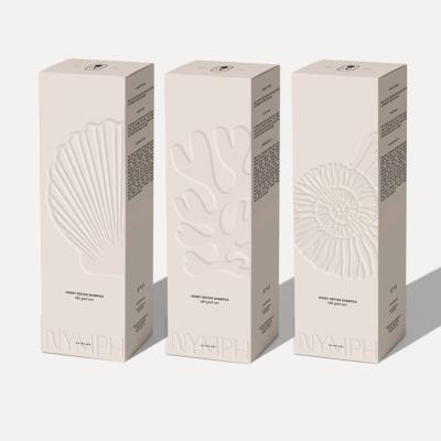 Caixa de embalagem cosmética personalizada Papel de cartão branco para creme de beleza