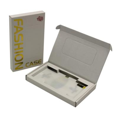 China Custom Design iPhone Case Paper Packaging Box 300gsm Kraft Paper Materials for sale