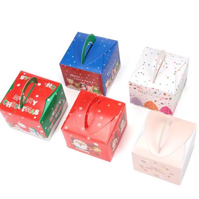 China White Cardboard Fancy Christmas Packaging Boxes For Apple And Socks for sale