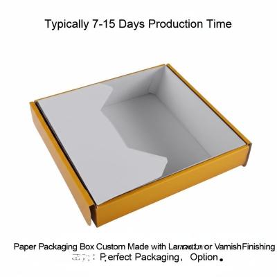 China Typically 7-15 Days Production Time Paper Packaging Box Custom Made with Lamination Or Varnish Finishing Perfect Packaging Option for sale