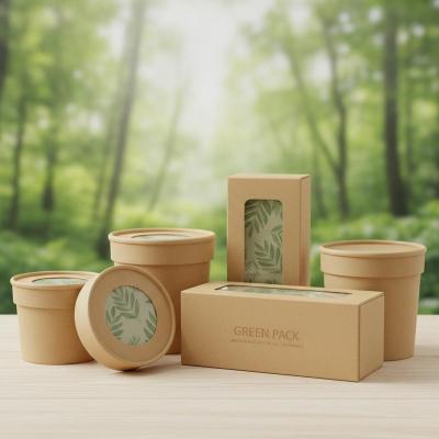 China Biodegradable Paperboard Container Custom Acceptable Supporting Green Packaging Strategies and Custom Size Requirements for sale