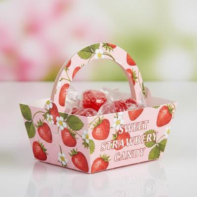 China Offset Printing Strawberry Candy Paper Box Paper Made Crate Built for Versatile Packaging Applications and Easy Assembly for sale