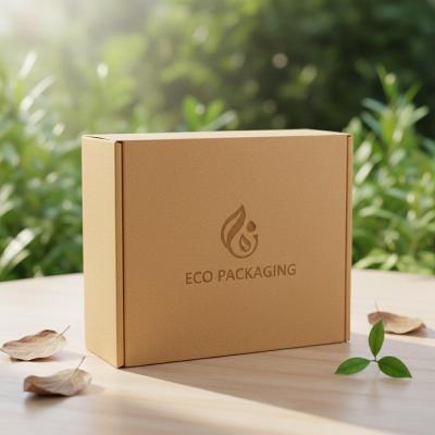 China Customization Logo Printing And Embossing Paper Packaging Box Biodegradable Compostable Material Robust Packaging Option for sale