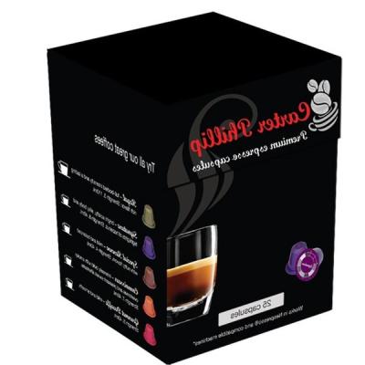 China Offset CMYK Printing Foldable Espresso Coffee Box Packaging for sale