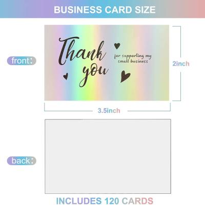 China 350gsm Ivory Board Paper Card Custom Gift Card Printing For Thank You Card for sale