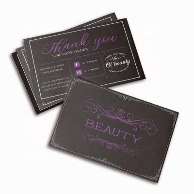 China 350gsm Ivory Board Paper Card Custom Gift Card Printing For Thank You Card for sale