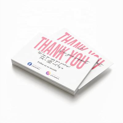 China 350gsm Ivory Board Paper Card Custom Gift Card Printing For Thank You Card for sale