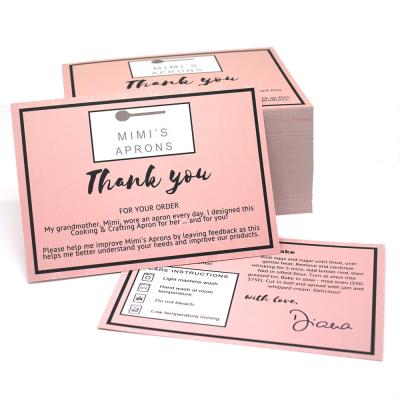 China 350gsm Ivory Board Paper Card Custom Gift Card Printing For Thank You Card for sale