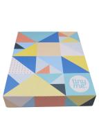 China Custom Size Matte Lamination E Corrugated Paper Box for Bottle Support Packaging for sale