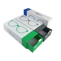 China Custom Sunglasses Paper Packaging Box Drawer Type with Puller ODM Logo Printing 30 Years Experience for sale
