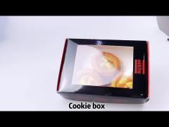 Nieuwe mode Hot Sale Koekjes Pakket Met PVC Venster Donut Papier Doos Zoete Taart Dozen Gevouwen Pakket Dozen