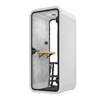 Quality White Office Phone Booth Fully Enclosed Private Phone Booths Customized for sale