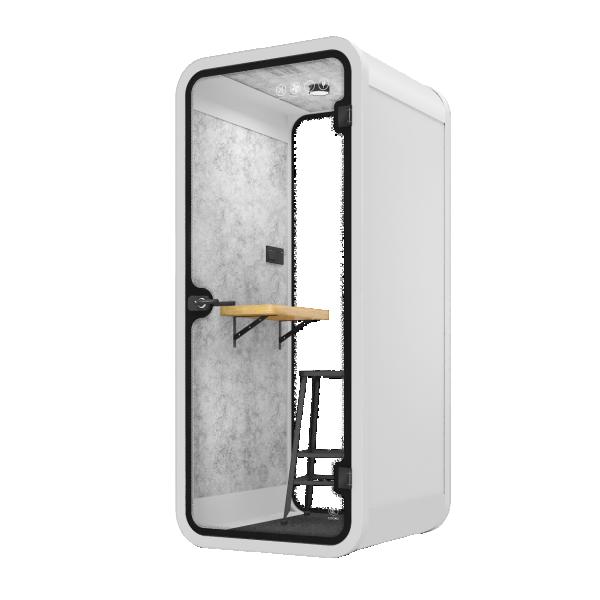 Quality White Office Phone Booth Fully Enclosed Private Phone Booths Customized for sale