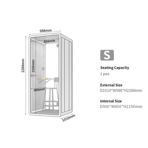 Quality Modular Office Phone Booth White Acoustic Office Pods Customized With An for sale