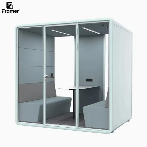 Quality Customizable Collaboration Pod 220V 4 Person Office Pods Comfortable for sale