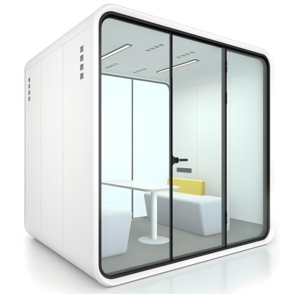 Quality Modern Office Meeting Booth Green Quiet Office Phone Booth Customized For Open for sale
