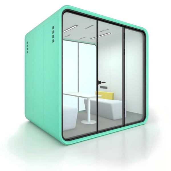 Quality Modern Office Meeting Booth Green Quiet Office Phone Booth Customized For Open Workspaces for sale