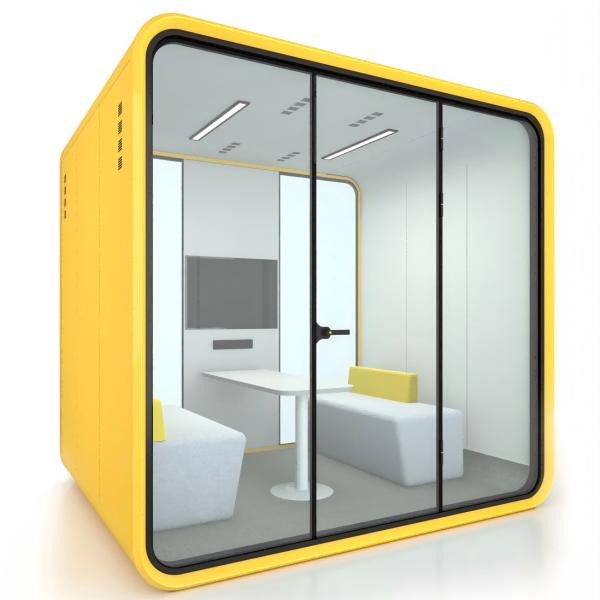 Quality Space Saving Meeting Pod Flexible Quiet Phone Booths With Modular Design for sale