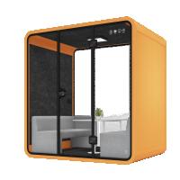 Quality 100V - 240V Acoustic Meeting Pod Customized 4 Person Phone Booth for sale