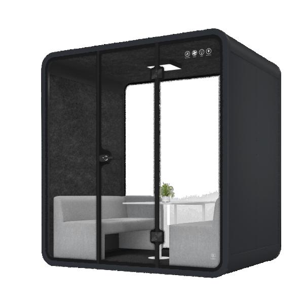 Quality Customized Workspace Phone Booth 4 Person Acoustic Work Pod Minimalist Style for sale