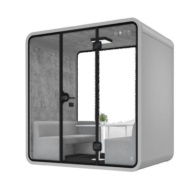 Quality Customized Workspace Phone Booth 4 Person Acoustic Work Pod Minimalist Style for sale