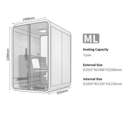 China Multi Functional Recording Pod Modern Portable Soundproof Recording Booth Movable for sale