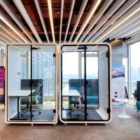 China Modular Extendable Soundproof Office Pod White 1250x1488x2288mm for sale