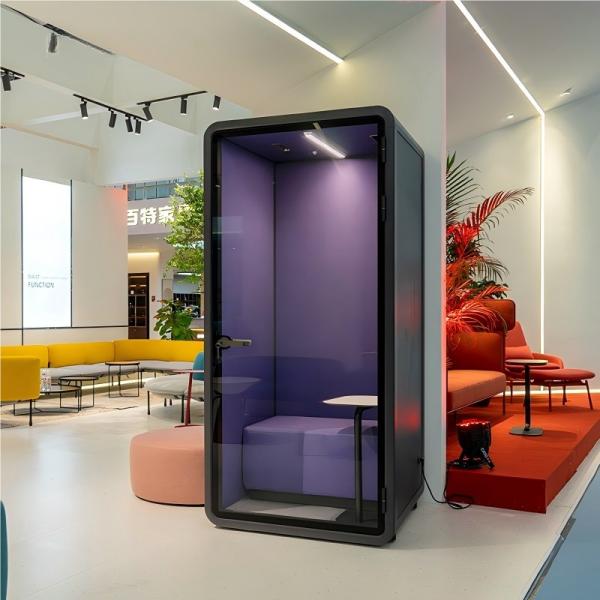 Quality Privacy Soundproof Phone Booth Multi Size Modular Meeting Pods 52W For Workspace for sale