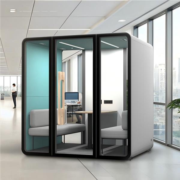 Quality 50HZ - 60HZ Portable Privacy Booth Noise Cancellation Soundproof Work Pod for sale