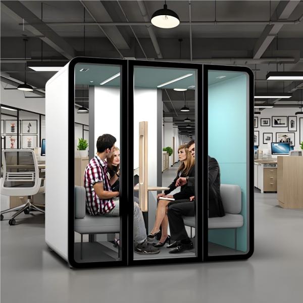 Quality 50HZ - 60HZ Portable Privacy Booth Noise Cancellation Soundproof Work Pod for sale