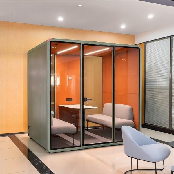 Quality Modern Soundproof Pods Sound Insulate Acoustic Meeting Booth Portable for sale