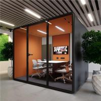 Quality Aluminum Alloy Soundproof Pods Prefabricated Sound Proof Office Cabin Indoor for sale