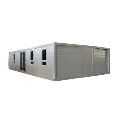 China 40 ft Simple Flat Top Expandable Container House For Rapid Deployment for sale