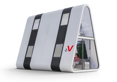 China 38.4㎡ Double Decker Triangular House with Galvanized Steel Structure and Smart Home System for sale
