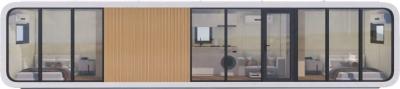 China 11.6M Movable Prefab Apple Capsule with Galvanized Steel Frame and Customizable Design for Fast On-Site Installation for sale