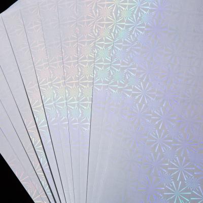 China Factory Direct Sales Holographic Self-adhesive Film PP Cold Transparent Holographic Lamination Film for sale