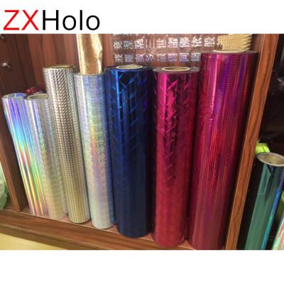 China BOPP Metallized Holographic Laser Top Coating Film Facestock Material For Labels Easy Print for sale