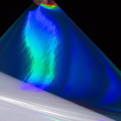 China Rainbow Holographic Sticker Cold Lamination Film Waterproof Liner Optional Ideal for DIY Crafts Photo Decoration Gift Wrapping for sale
