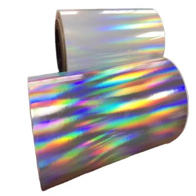 China Metallized BOPP Holographic Wet Lamination Film Water Based Adhesive Diverse Patterns Customizable for Packaging and Printing Metalen BOPP Holographic Wet Lamination Film Water Based Adhesive Diverse Patterns Customizable for Packaging and Printing Te koop