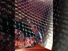 3D-lens giet en helder holografische film vochtbestendige voor doos / etiket