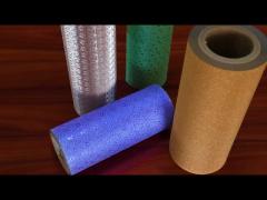 Wholesale A4 Size Glitter Film Transparent Self-Adhesive Holographic Cold Laminate Film for Packaging