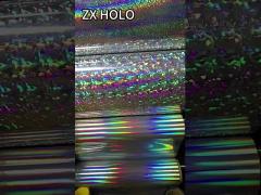 BOPP-metalliseerde holografische lasertopcoating film gezichtsmateriaal voor etiketten gemakkelijk afdrukken