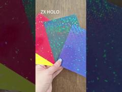 A4 Size Self Adhesive Holographic Stickers Cold Lamination Film Smooth and Glossy Easy to Use for DIY and Photos